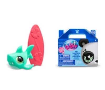 💕NEW Littlest Pet Shop LPS Gen 7 #14 Green Shark/surfboard Blind Box💕 ...