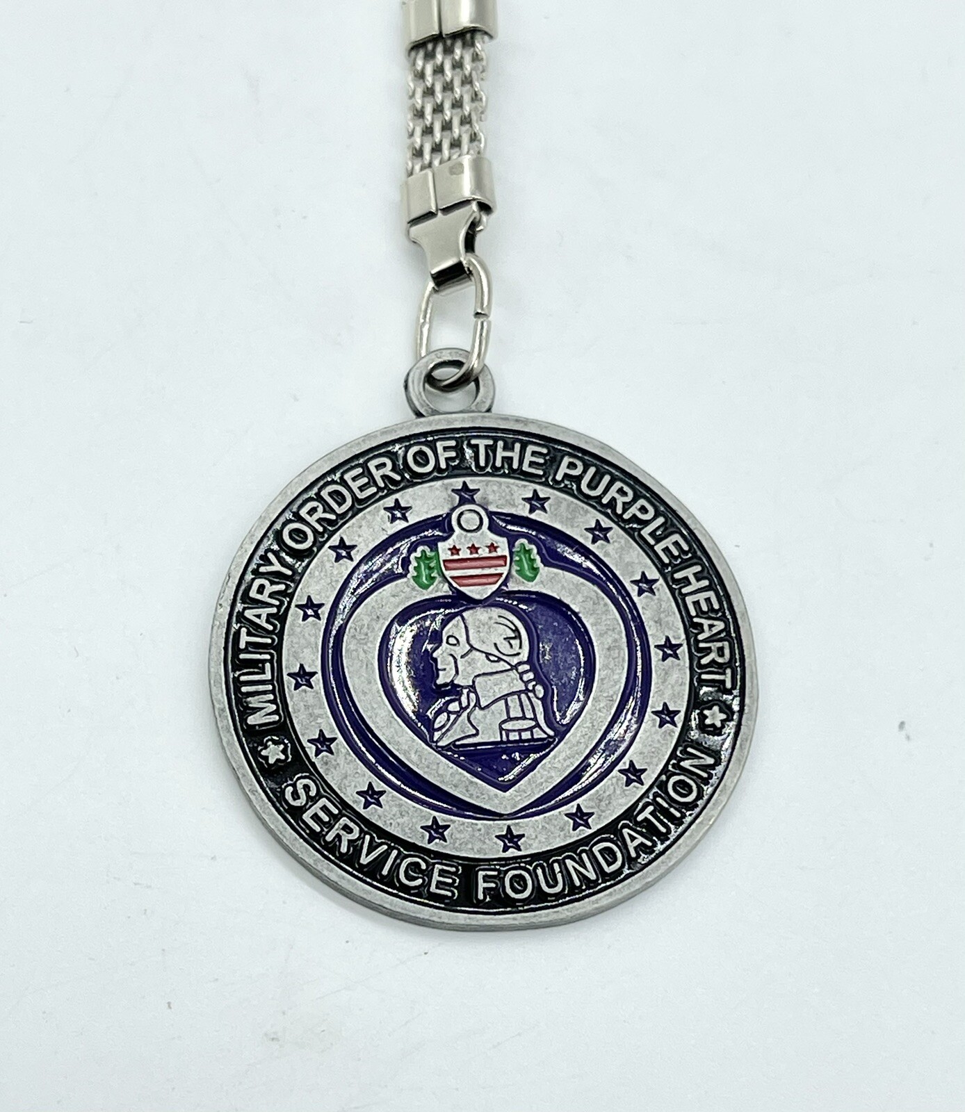 Military Order Of The Purple Heart Service Foundation 4” Metal Key Chain Ring | eBay