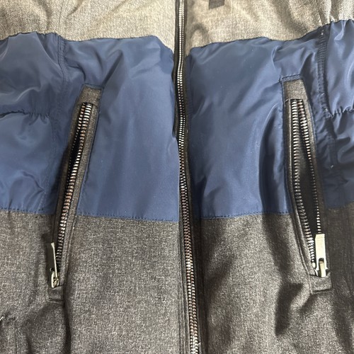 Women's OBERMEYER Leighton Grey Blue Full Zip Hooded Ski Coat Jacket ...