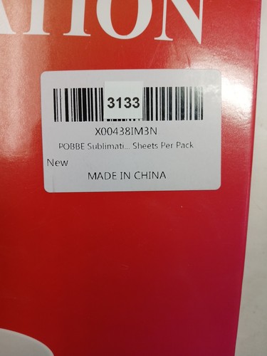 Pobbe Sub. Paper for Mugs Cups T-Shirt Transfer For Inkjet Printers 120 ...