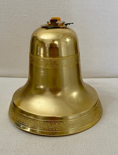 Vintage Musical Christmas Pull-String Gold Jingle Bell | eBay