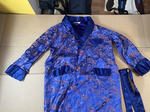 Asian Kimono Robe Silk Satin Vintage Women’s Solz Squirrel China 54 31B42 | eBay