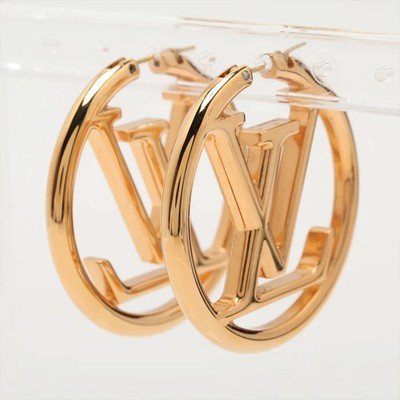 Louis Vuitton M64288 BOOKLE DE REIL Hoop Louise LE1211 Hoop Earrings GP ...
