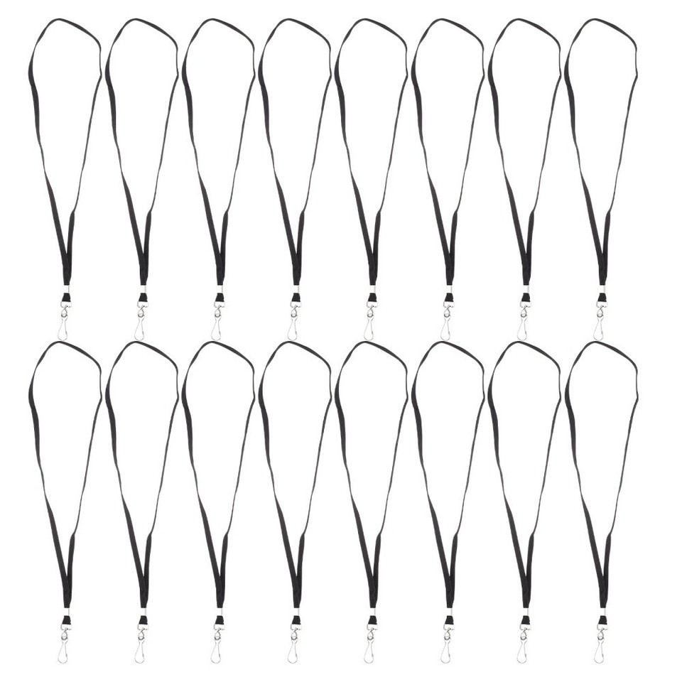 40pcs ID Badge Lanyard: Polyester Neck Strap Badge Work Name Tags ...