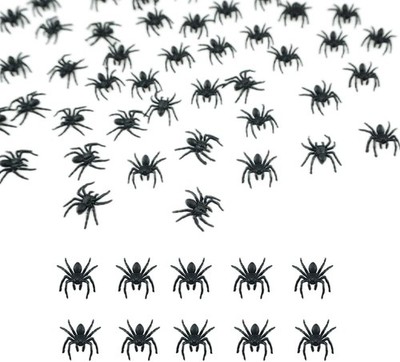50 PCS Mini Plastic Spiders Small Fake Spiders Scary Realistic Spiders ...