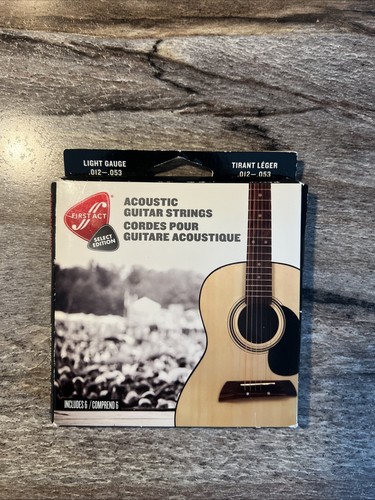New In Box Acoustic Guitar Strings ( .012 to .053) First Act Select ...