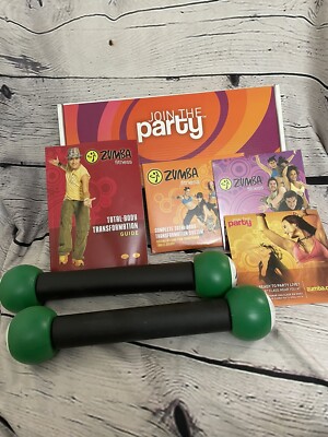 Zumba Fitness Live & flat Abs and Join the party CDs W/ Toning Sticks ...