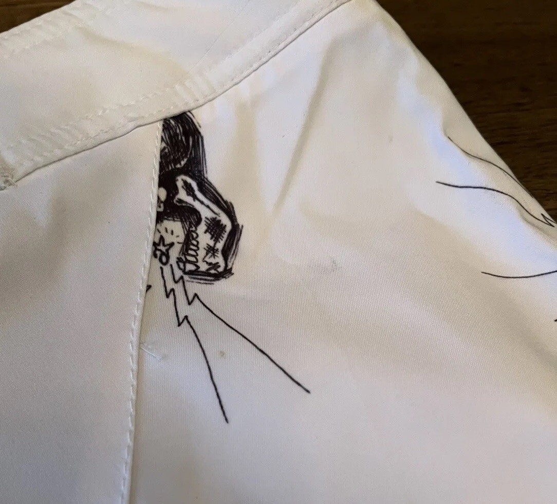 NWT Alpinestars "Drake Long Board Shorts” White w/Skulls Boys Size 1 ...