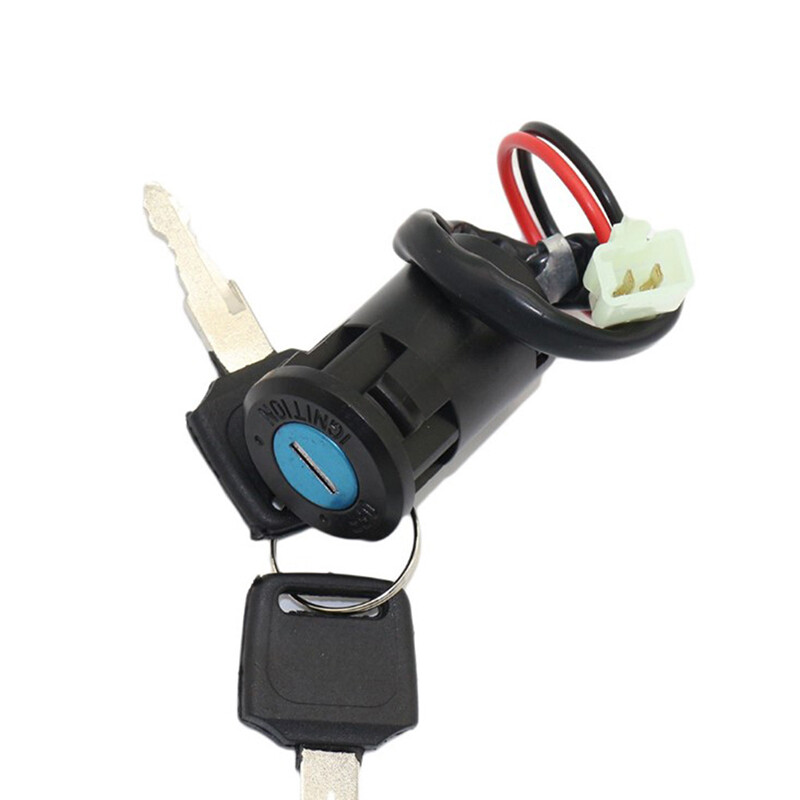 ATV Ignition Key Switch Universal 2 Wires Ignition Keys Start Switch ...