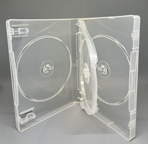 SALE! 5 TOP QUALITY 27MM MULTI-4 DISC DVD CASE, M-LOCK HUB, CLEAR ...