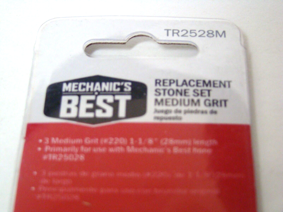Mechanics Best 2528M 1-1/8" Medium Replacement Stone Set 220 grit 3 pcs ...