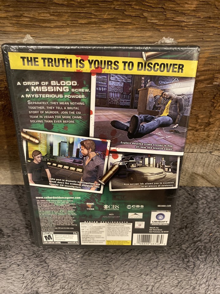 CSI Hard Evidence PC Complete with Manual Sealed! | eBay