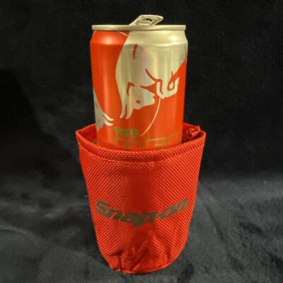 VTG Snap-On Koozie Red Logo Beverage Holder Insulated With Magnet ...
