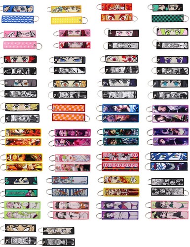 40pcs Anime mix Key Tag Keychain Keychain For Car Keys Backpack Key ...