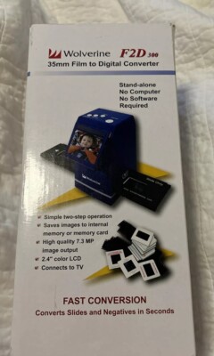 Wolverine Data F2D 300 35mm Scanner New In Box File To Digital ...