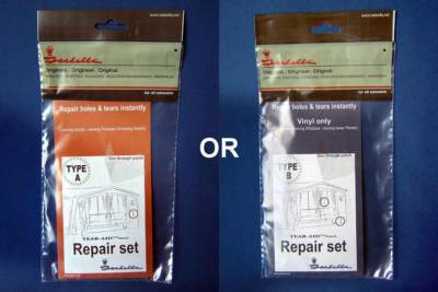 Isabella Awning Repair Kit A or B, Awning Repair, Isabella Repair Set ...