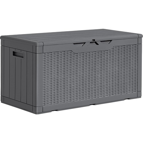 Outdoor Storage Deck Box Patio Garden 100 Gallon Container for Pool ...