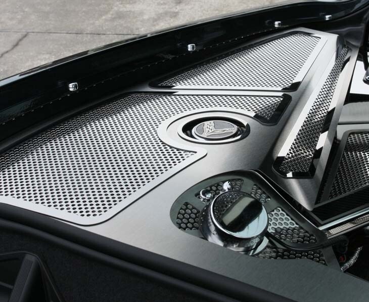 ACC C8 Corvette Engine Bay Covers Brushed Steel Polished Insert Kit ...