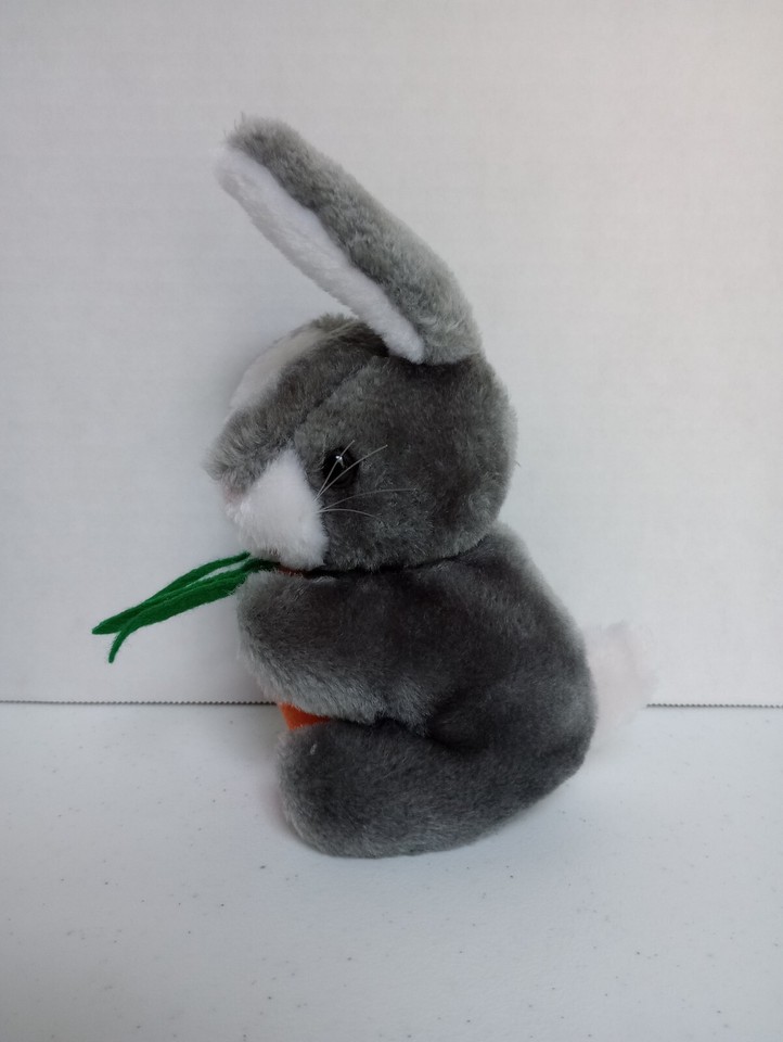 Russ Berrie Patches Bunny Rabbit Plush with Carrot Easter Stuffed ...