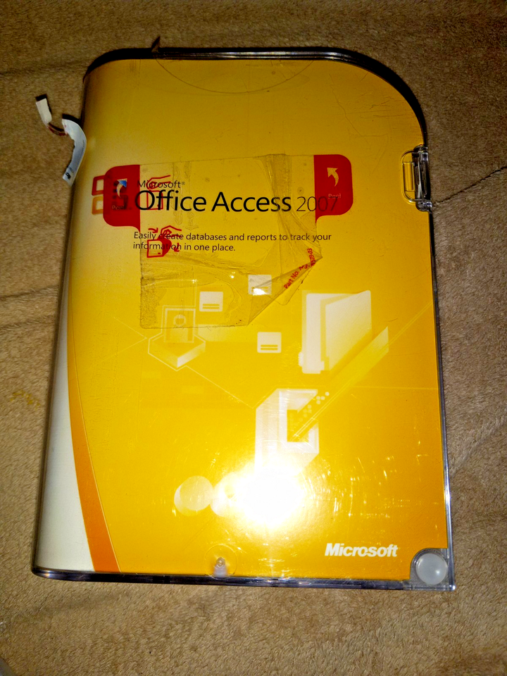 Vintage Microsoft Access 2007 with DVD, Booklets, Literature, Product ...