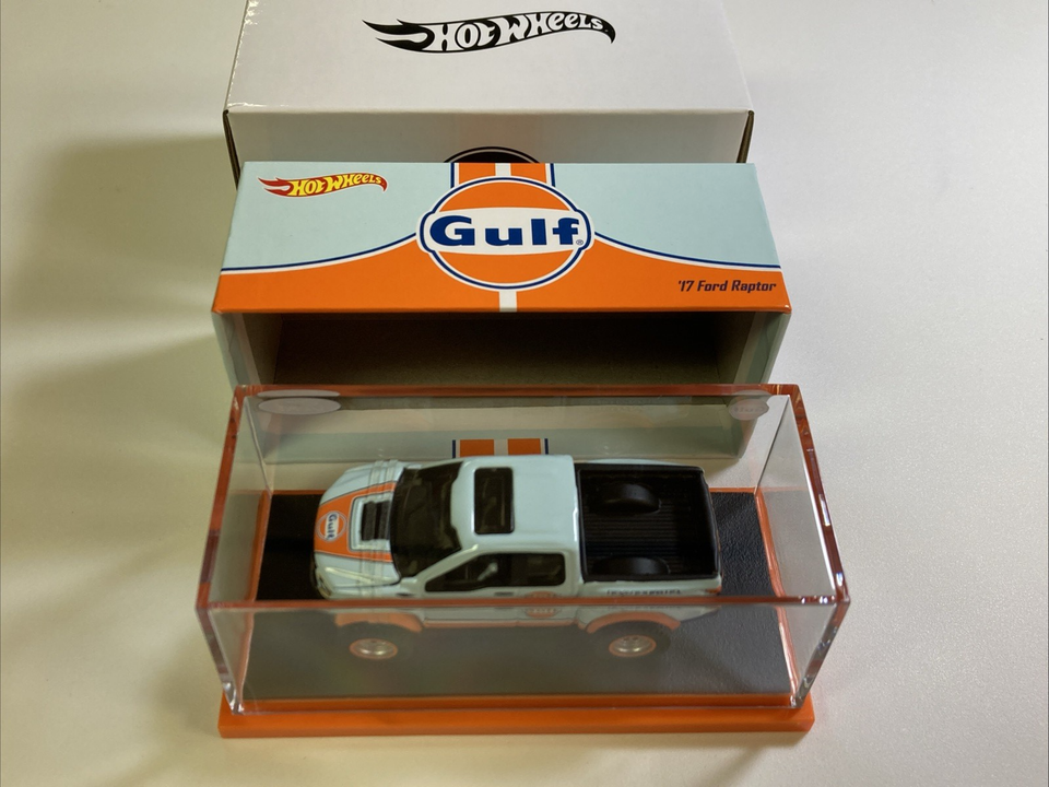 HOT WHEELS 2017 RLC REDLINE CLUB '17 FORD RAPTOR PICKUP TRUCK RARE GULF ...