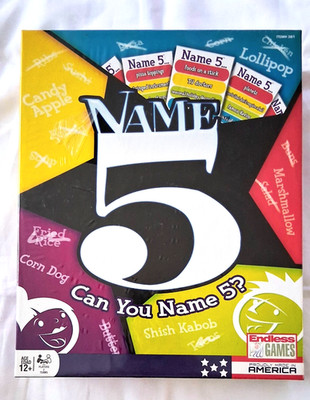 Name 5 Can You Name 5 Board Game | eBay