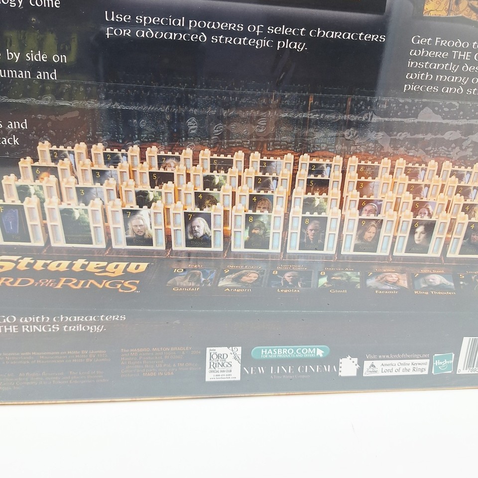 Stratego Lord of the Rings Trilogy Edition Board Game New Sealed MB ...