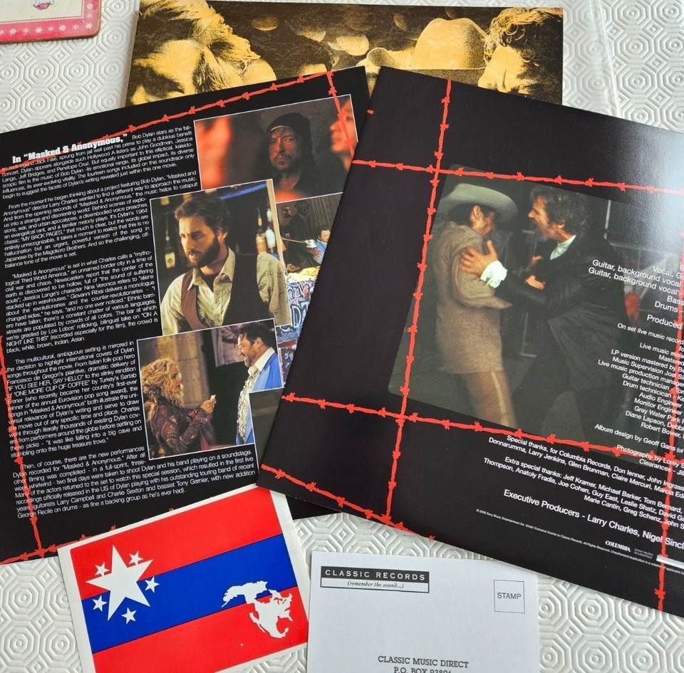 Masked And Anonymous - Bob Dylan & Various. 2LP 200 grm vinyl | eBay UK