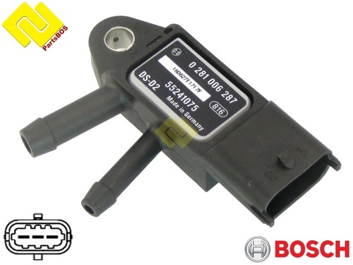 BOSCH 0281006287 EXHAUST PRESSURE SENSOR, 55241075,5801600484 ,93185556 ...