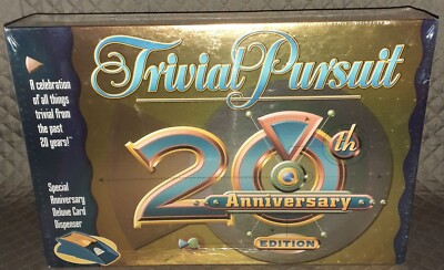 New Sealed Trivial Pursuit 20th Anniversary Edition 80s 90s Early 2000 ...