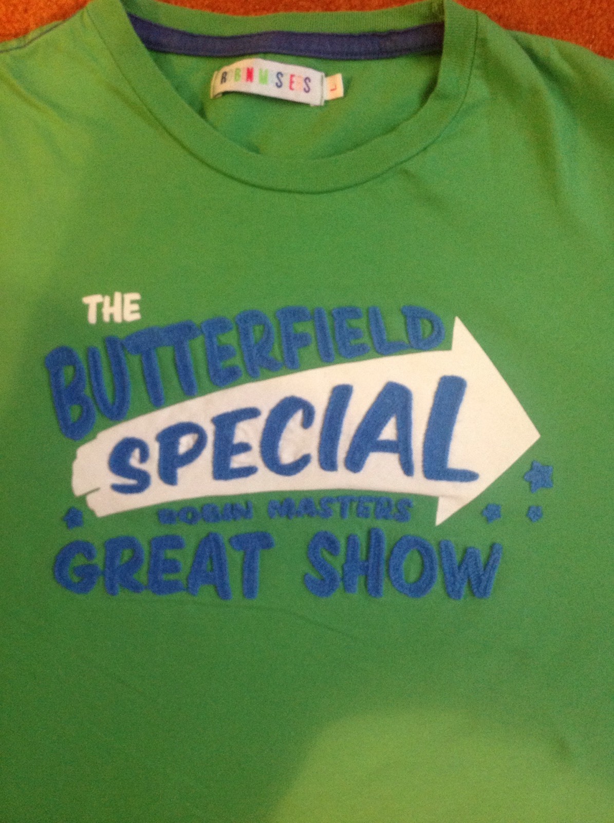 ROBIN MASTERS CO. - EMBROIDERED T SHIRT - "THE BUTTERFIELD SPECIAL ...