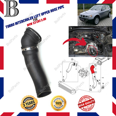 Turbo Intercooler UPPER Hose Pipe for BMW X3 E83 2.0D 11613450222 ...