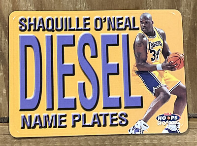 1998-99 Fleer NBA Hoops Shaquille O'Neal Diesel Name Plates #10 Lakers ...