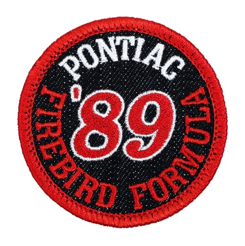 1989 Pontiac Firebird Formula Embroidered Patch Black/Red Iron-On Sew ...