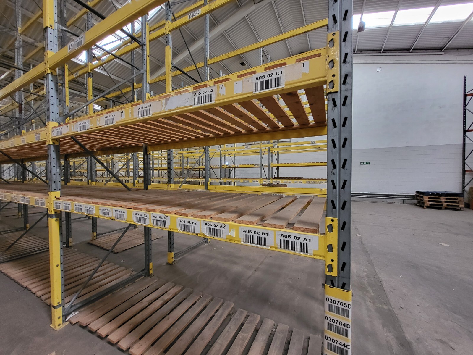 Pallet Racking 3m High X 1100mm Deep X 2400mm Long Bays. 5 Bays in a ...