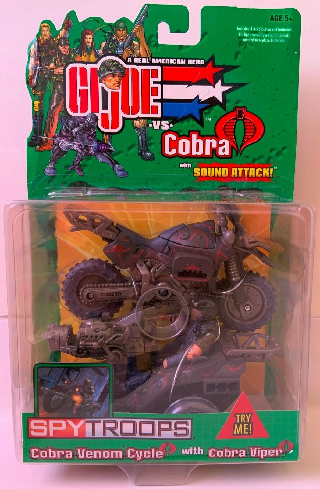 2003 GI Joe vs Cobra Spy Troops - Cobra Venom Cycle w/ Cobra Viper ...