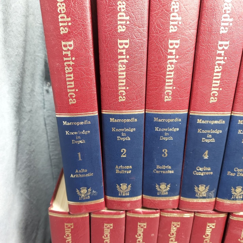 Encyclopedia Britannica 19-Volume Set Macropaedia Knowledge In Depth ...