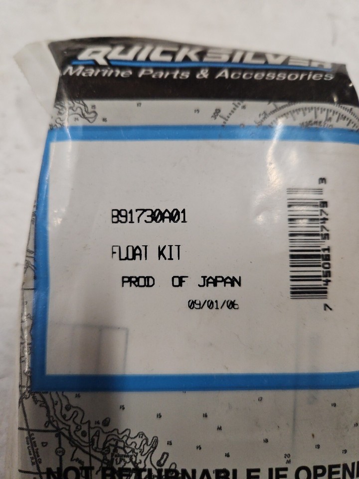 New Quicksilver Mercury Float Kit 891730A01 NOS OEM MQ20 | eBay