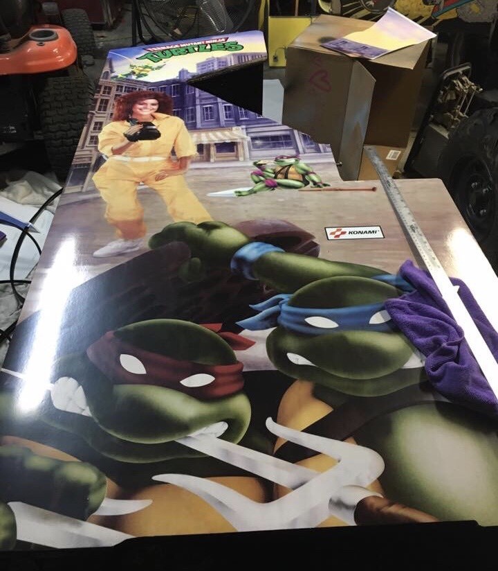 Teenage Mutant Ninja Turtles Arcade Side Art Artwork Overlay TMNT CPO ...