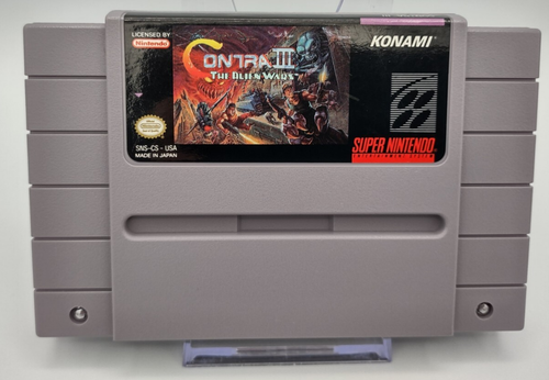 Contra III 3: The Alien Wars (Super Nintendo SNES, 1992) - Authentic ...