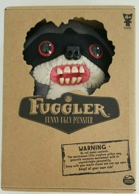 2019 Fuggler Bandit Gray Black Mask Stuffed Animal Plush Racoon Raccoon ...
