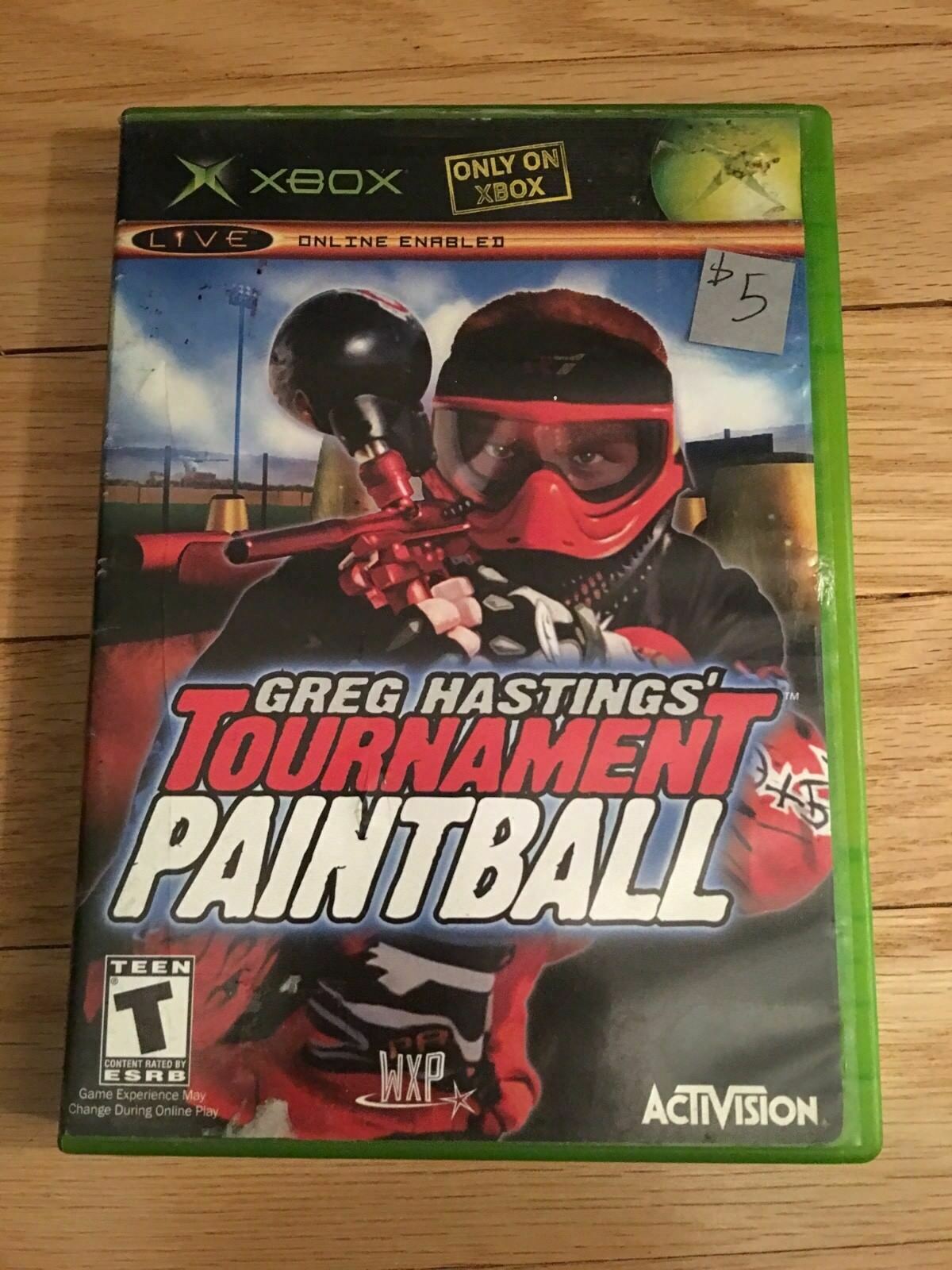 GREG HASTINGS' TOURNAMENT PAINTBALL - XBOX - NO MANUAL - FREE S/H ...
