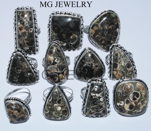 250 Pcs Lot Natural Turtella Jasper Gemstone 925 Silver Plated Rings ...