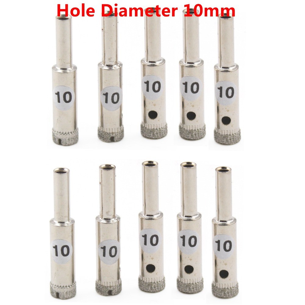 10Pcs 2.5-10 mm Diamond Core Drill Bits Tip Hole Saw Coated Masonry ...