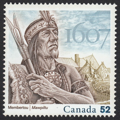 400 Years of FRENCH SETTLEMENT = CHIEF MEMBERTOU Canada 2007 #2226 [4 ...