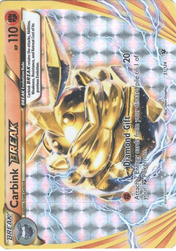 Carbink BREAK - XY - Fates Collide 51/124 - Rare BREAK - NM Pokémon TCG ...