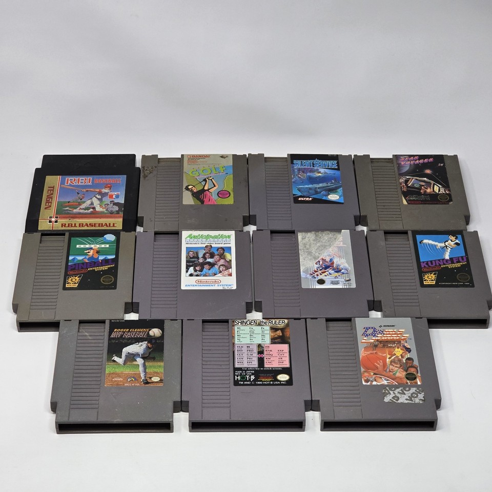22x Nintendo NES Game Cartridges Lot ALL TESTED & WORKING (Various ...