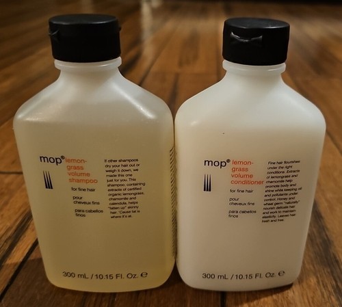 Mop Shampoo And Conditioner Lemon Grass Volume For Fine Hair 10.1 oz ...