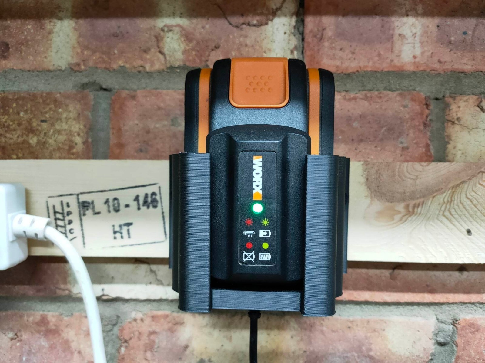 Wall-Mounted Worx Drill, Charger & Battery Holder – Storage Rack ONLY ...