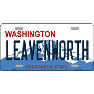 Leavenworth Washington Novelty Metal License Plate Tag LP-8661 | eBay